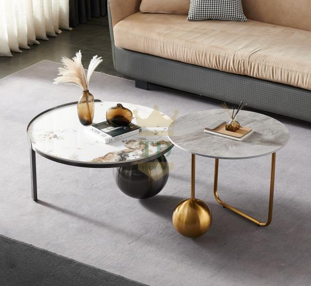 2 In 1 Coffee Table With Ball Base from China manufacturer - TRUMP DECOR